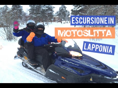 LAPPONIA: come si guida la MOTOSLITTA? - YouTube