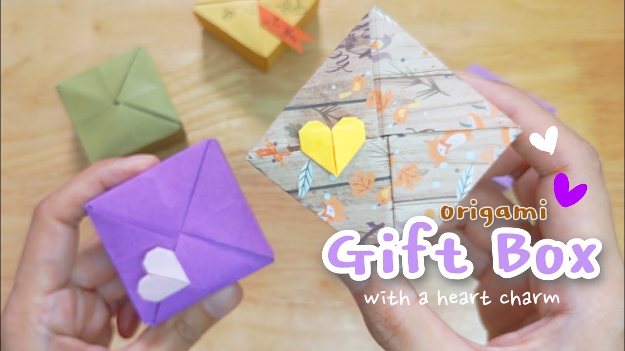 How to fold an origami gift box | tutorial step-by-step - YouTube