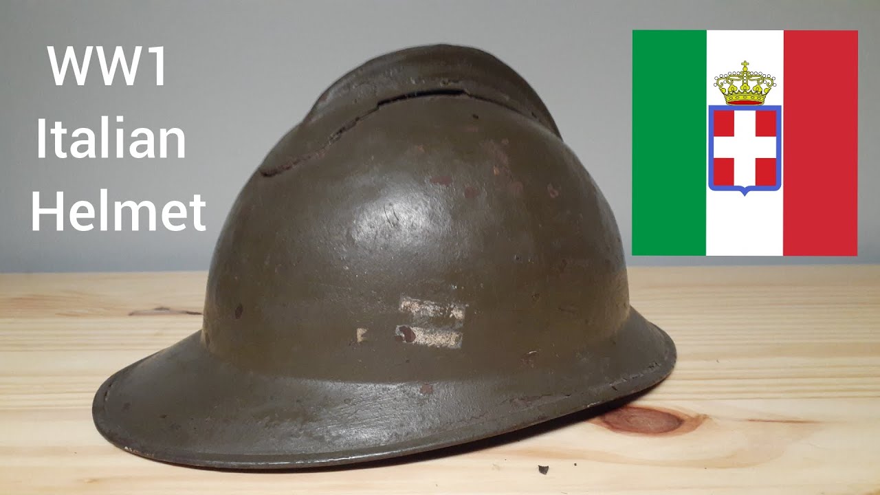 WW1 Italian Adrian Helmet - YouTube