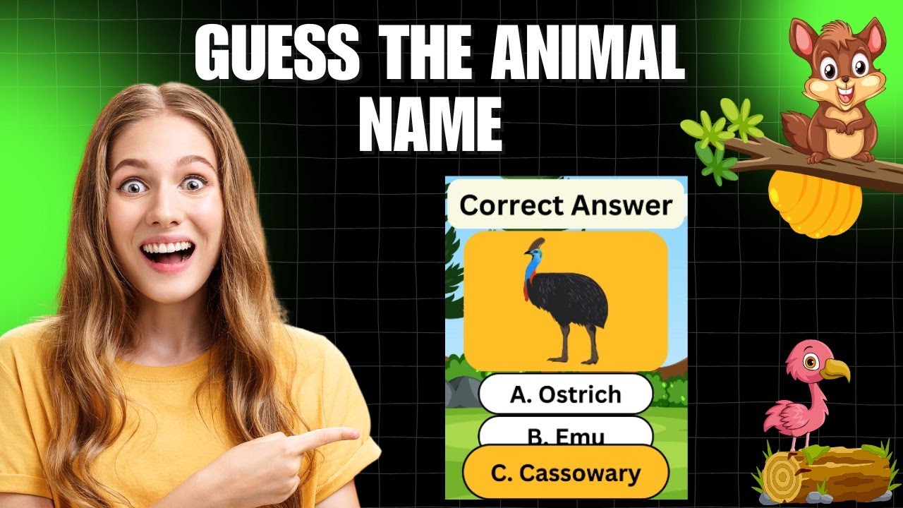 Guess The Animal Name in 7 Seconds | Animal Name Quiz | Picture Quiz ...
