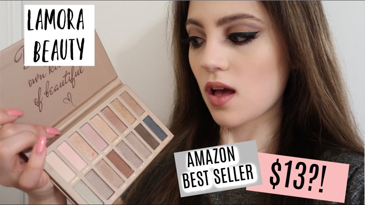 I TRIED A $13 EYESHADOW PALETTE! | AMAZON #1 BEST SELLER LAMORA BEAUTY ...