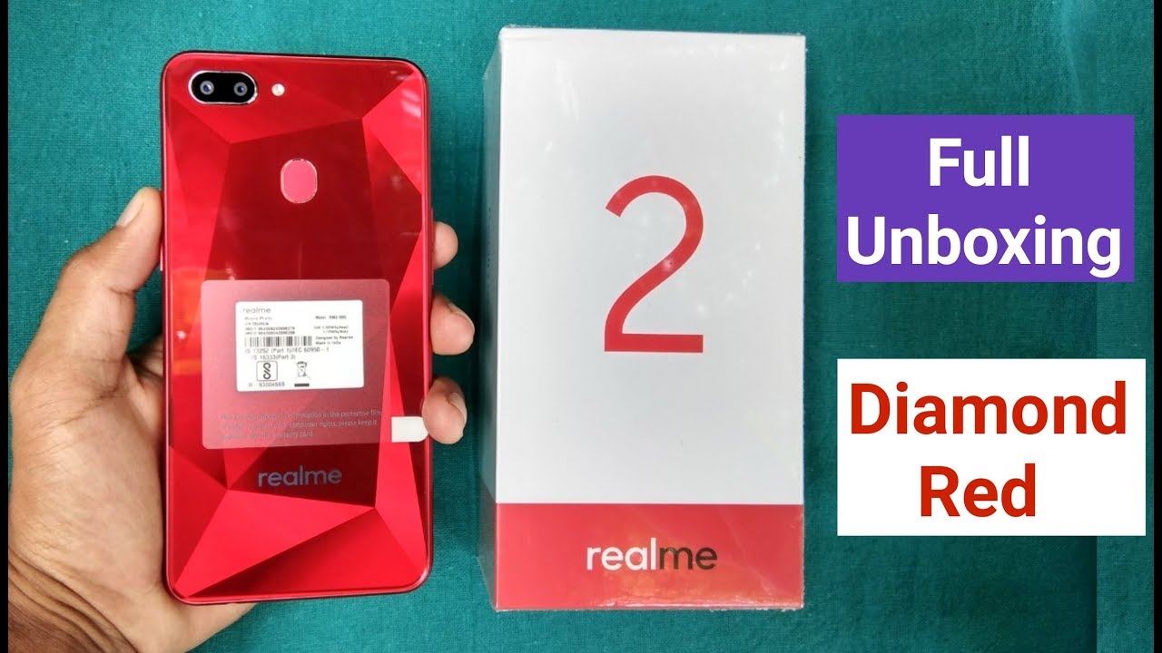 RealMe 2 Full Unboxing (Diamond Red) 3gb/32gb Version, ₹8990 - YouTube