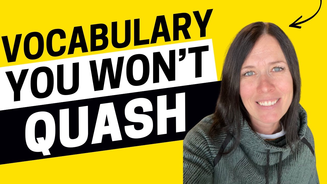2163 - English Vocabulary You Won’t Want to Quash - YouTube