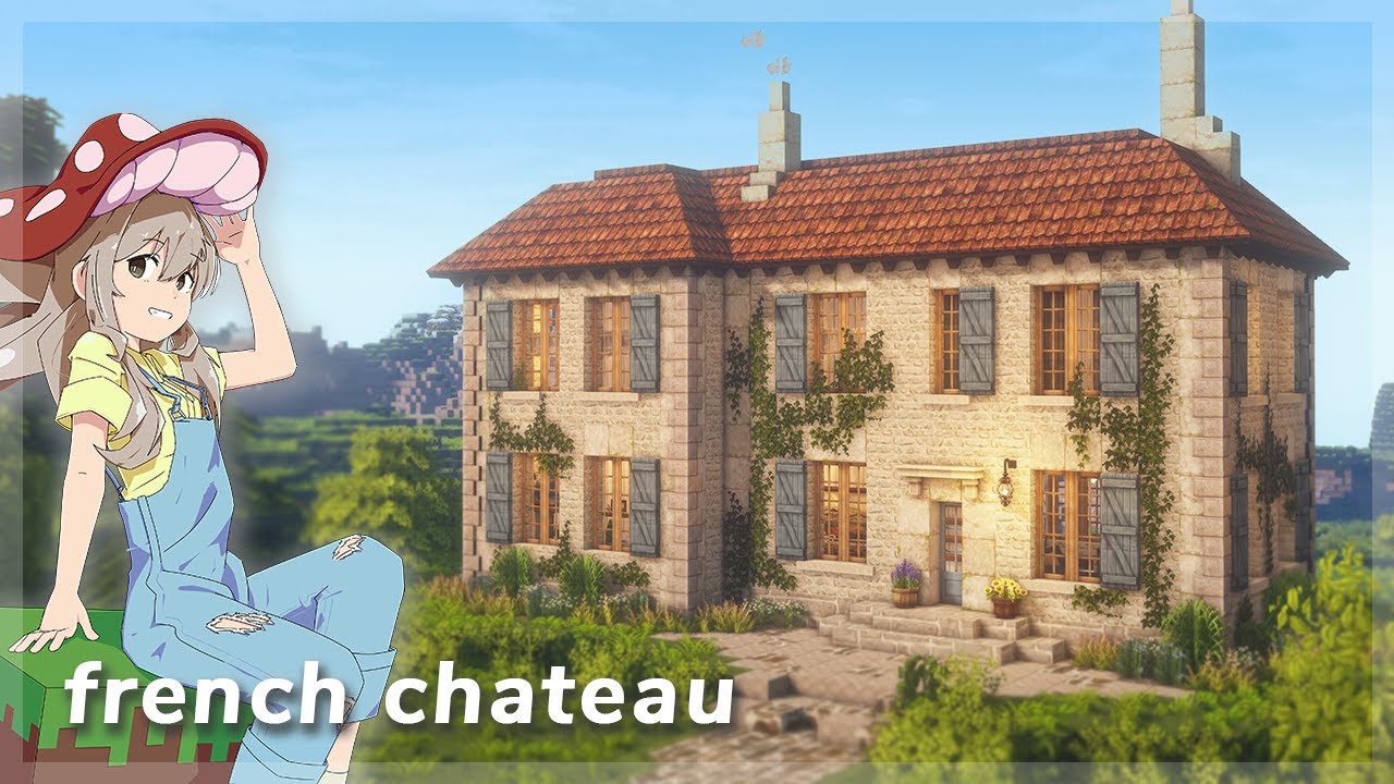 French Country Chateau 🌻🌄 | Aesthetic Modded Minecraft with Cocricot ...