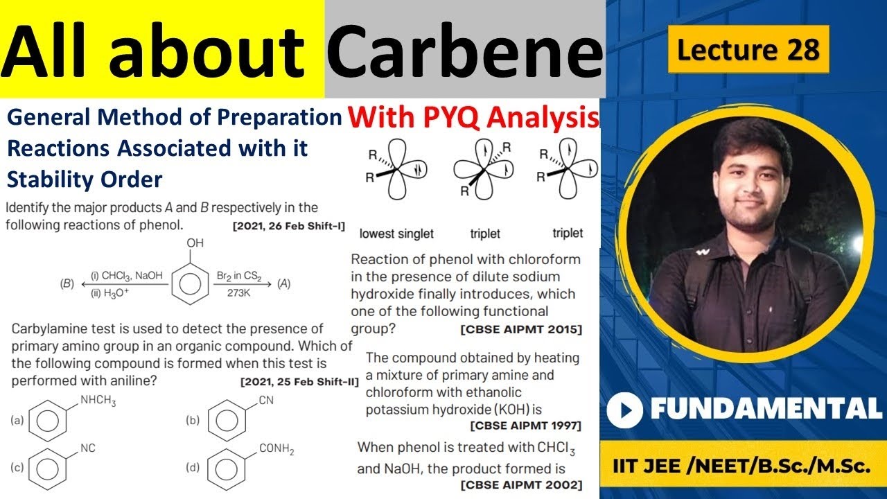 Carbene | Carbene Reactions & Formation | Organic Chemistry Basics L28 ...