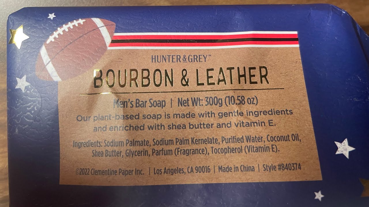 Hunter & Grey Bourbon and Leather Soap Review - YouTube