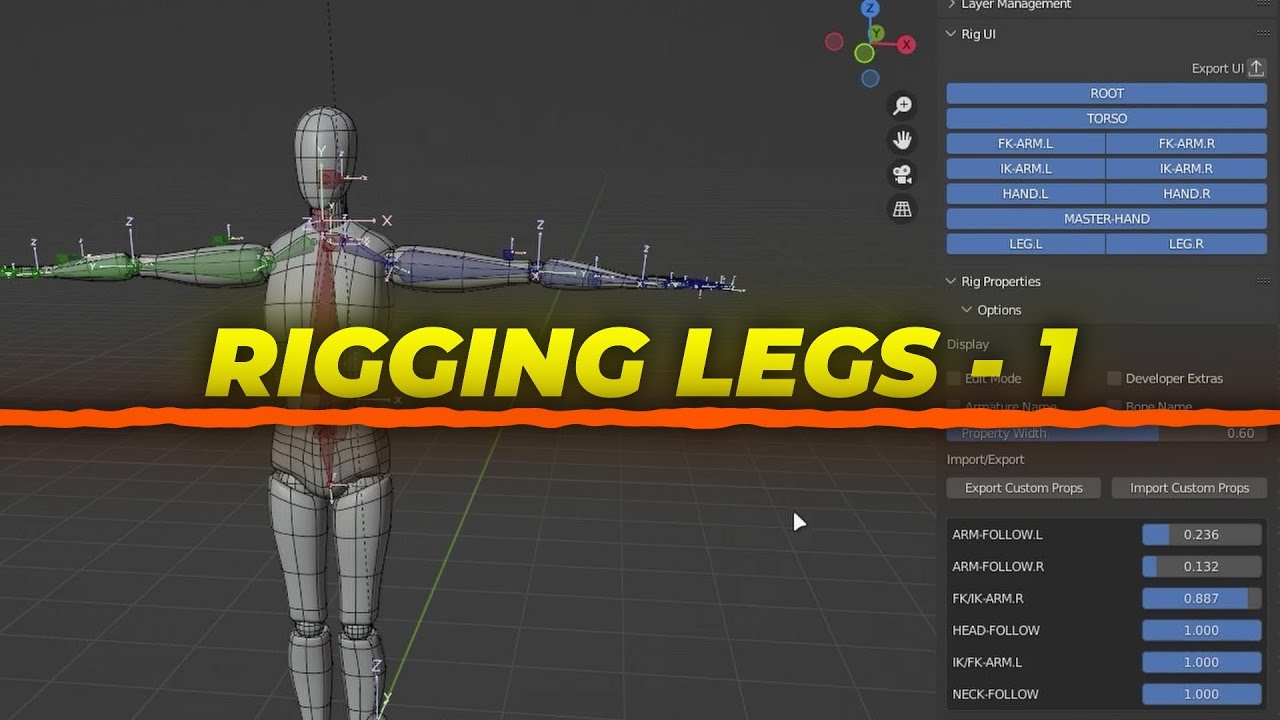 7-10 | Rigging Legs Part 1 - Full HINDI Animation Course in Blender #3d ...