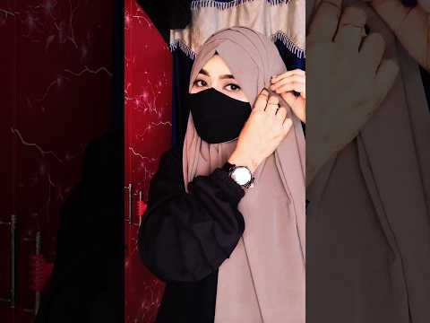 Beautiful Layered Hijab Tutorial 🥰 #shorts