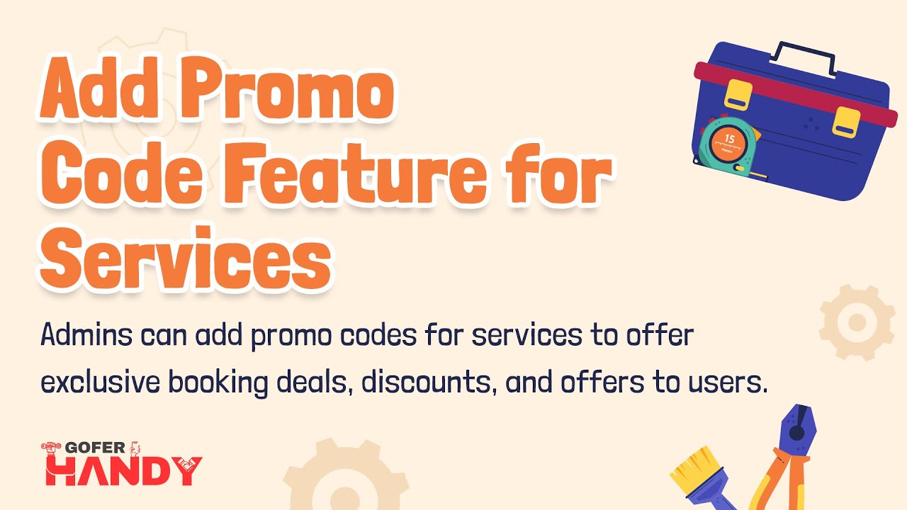 Add Promo Code - GoferHandy - YouTube
