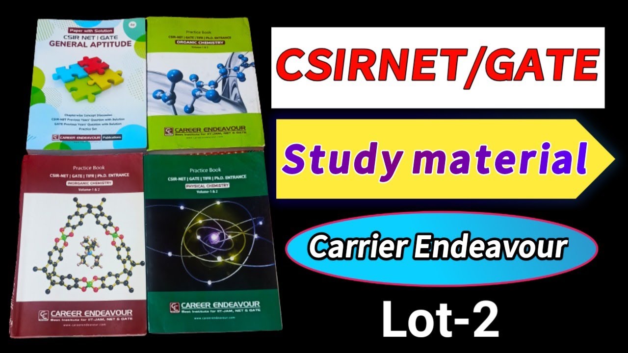 CSIR UGC NET & GATE Career Endeavour study material review|Chemical Science & Chemistry| (Lot 2 ...