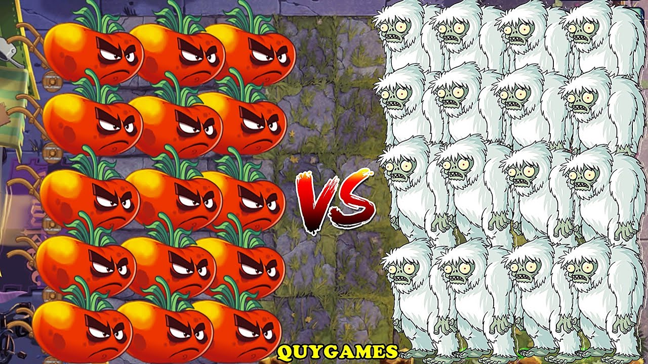 Ultomato Pvz2 Vs Zomboss Yeti in Plants vs Zombies 2 Battlez: Gameplay ...