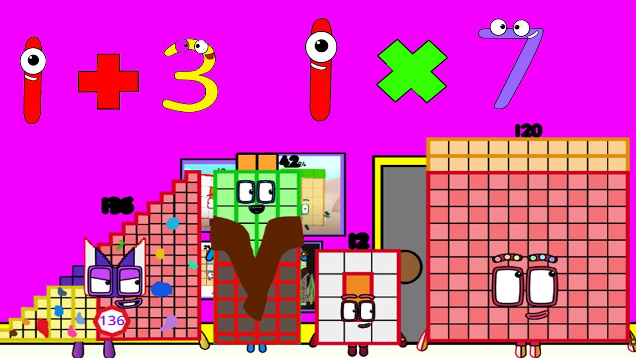 Numberblocks Unlucky Hotspot | Challenge math functions with numbers ...