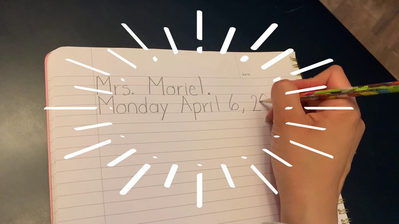 5 Tips to write your Kindergarten Diary - YouTube