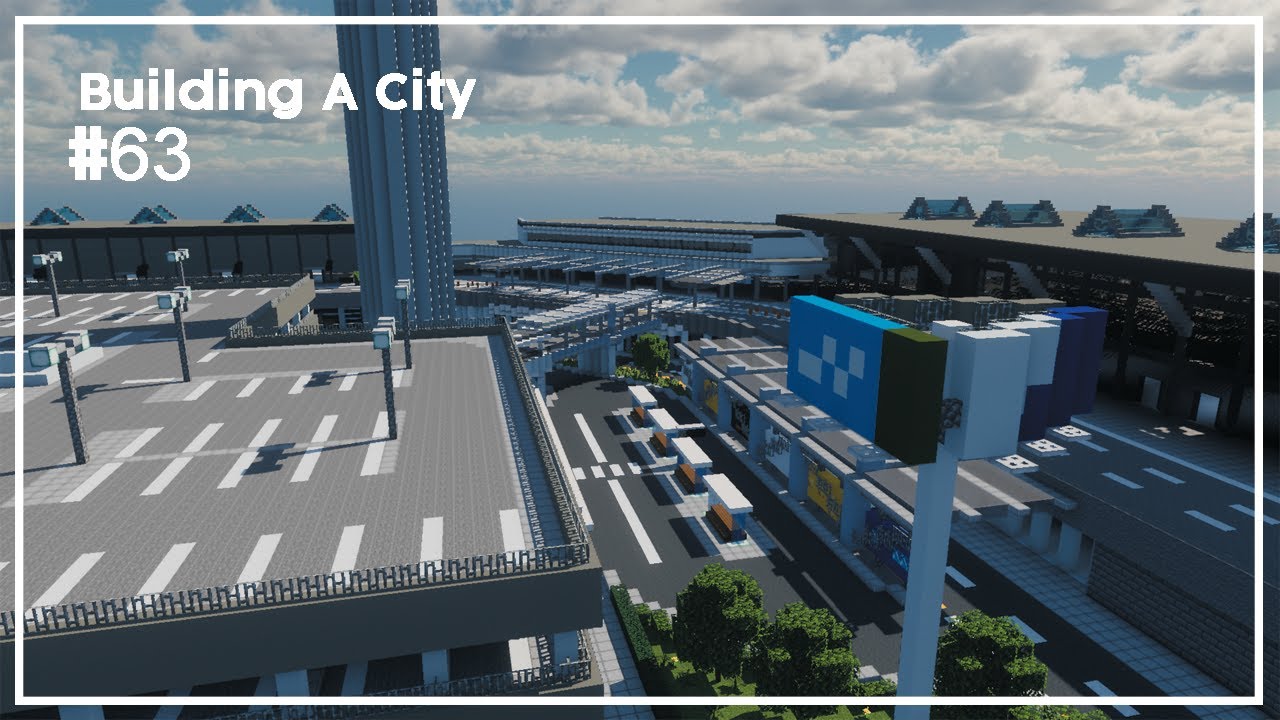 Building A City #63 // Airport Area // Minecraft Timelapse - YouTube