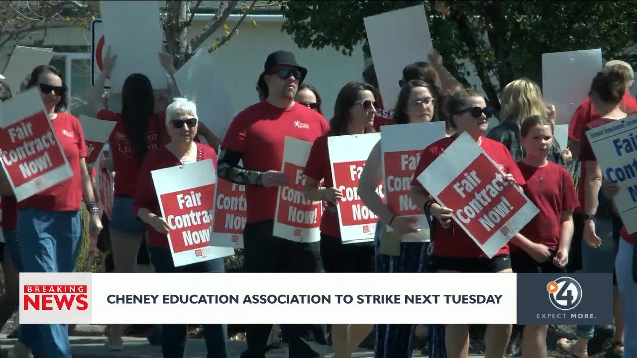 Cheney Education Association to strike next Tuesday - YouTube