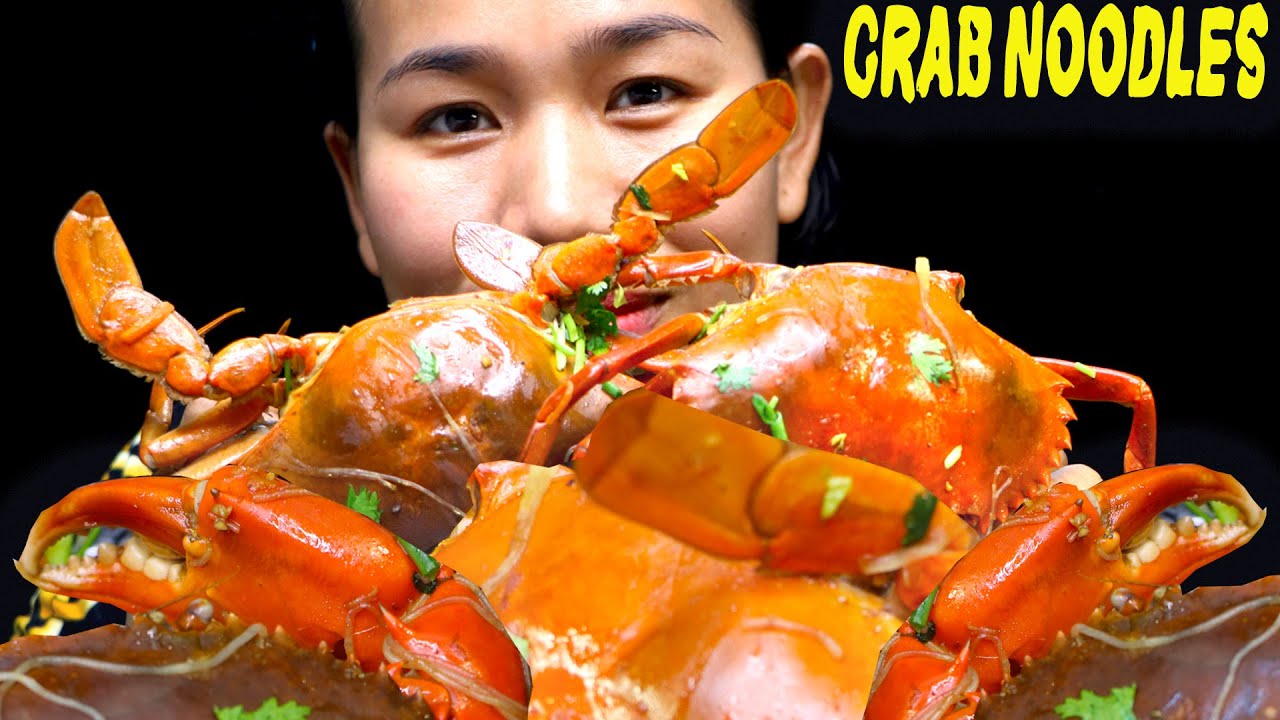 Real Cooking Mukbang| Crab Noodles🦀🍝😋|Eating Show_Somphosr. - YouTube