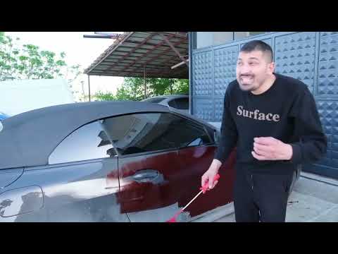 Sefa kındır Mami emenin arabasini boyuyor