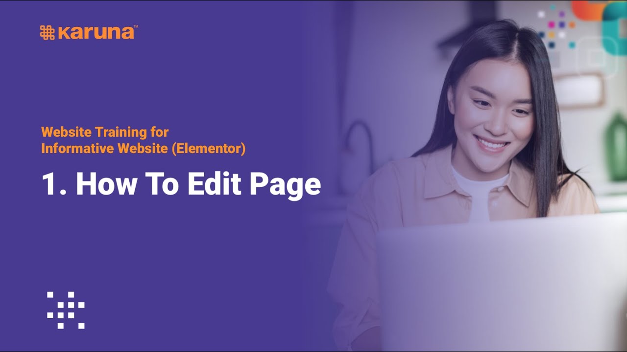 Elementor - 1. How To Edit Page - YouTube