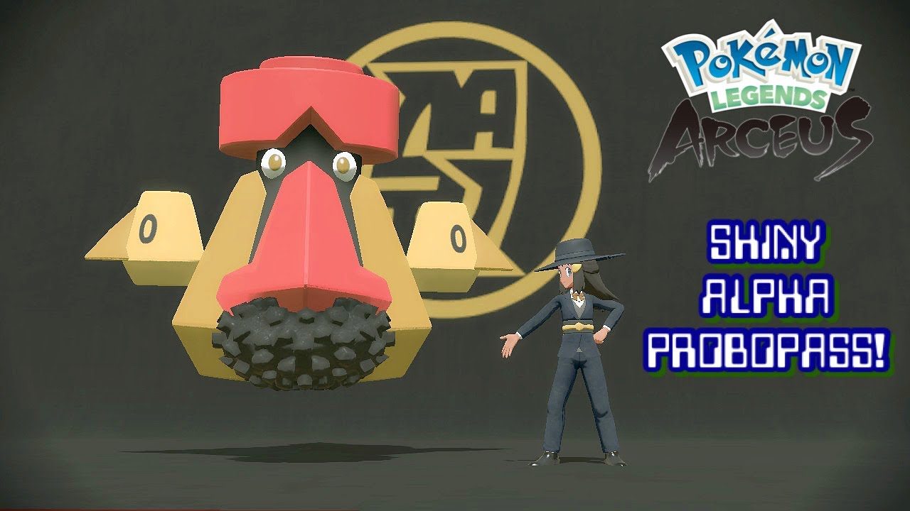 Pokémon Legends Arceus: CATCHING SHINY ALPHA PROBOPASS! (156TH MASSIVE ...
