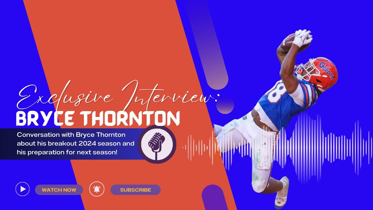 Florida Gators Safety Bryce Thornton on his BREAKOUT Season - YouTube