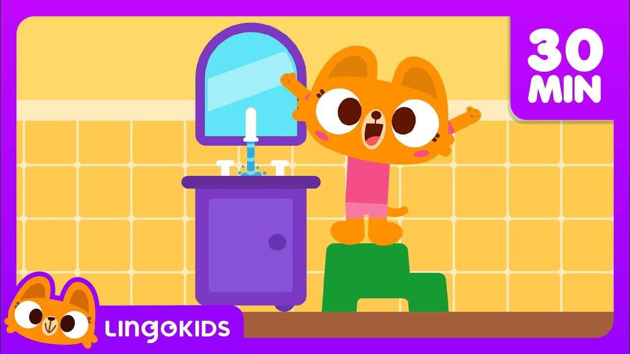 Washing Hands Song 🧼🙌 + More Daily Routine Songs for Kids 🎵 | Lingokids ...