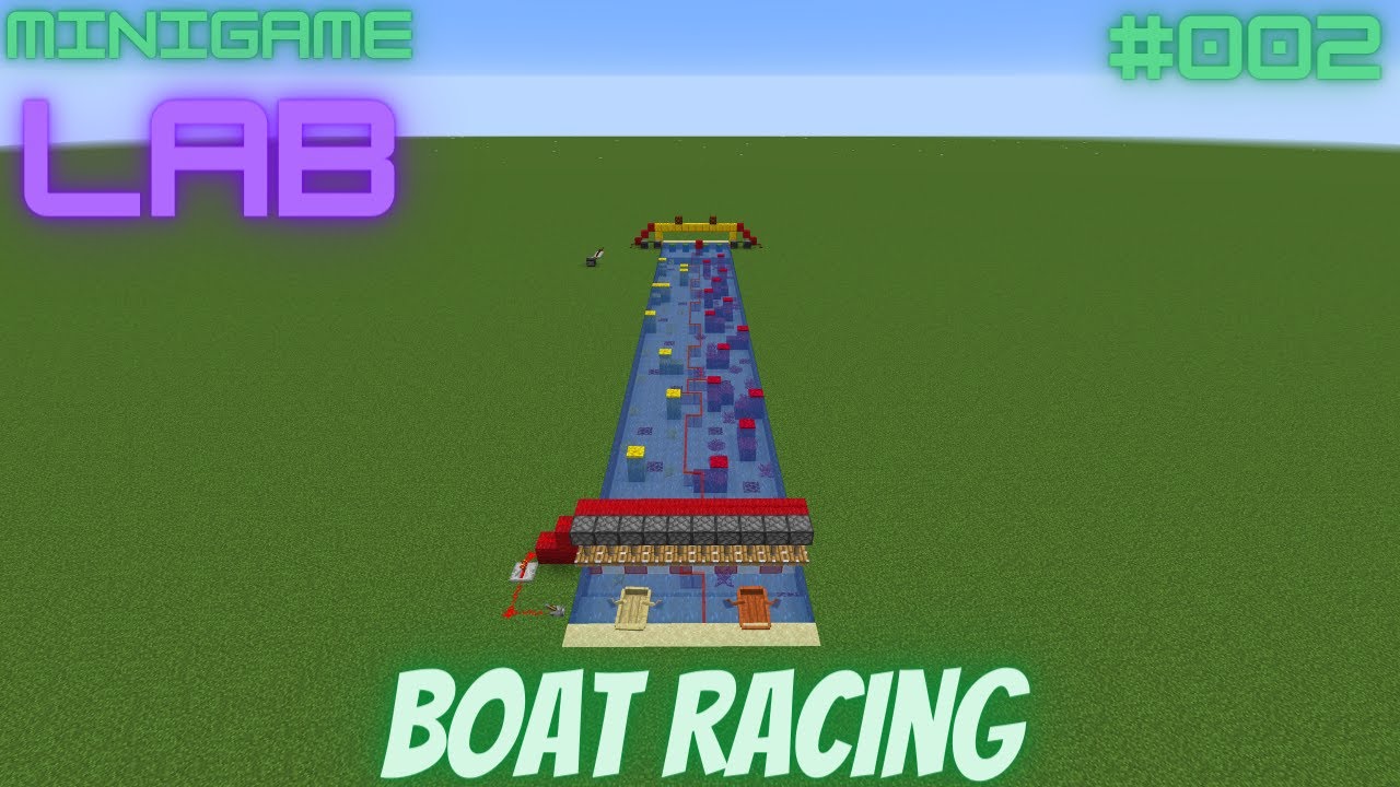 Minecraft Boat Racing Design: Minecraft Minigame Lab Episode #002 - YouTube