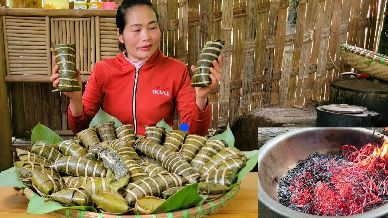 How to make ash cake in the kitchen - Nguyen Thi Yeu - YouTube