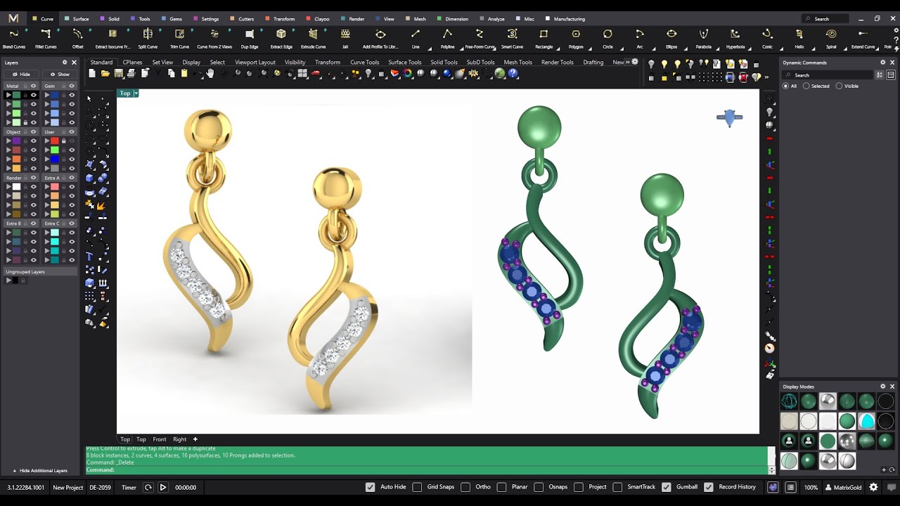 Surface making Matrix Gold | Rhino Matrix Classes IDS - YouTube