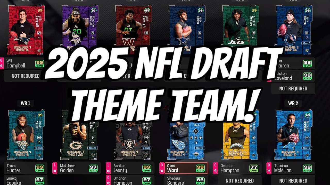 2025 NFL DRAFT THEME TEAM IN MADDEN 25! (MUT 25) #madden25 #madden # ...
