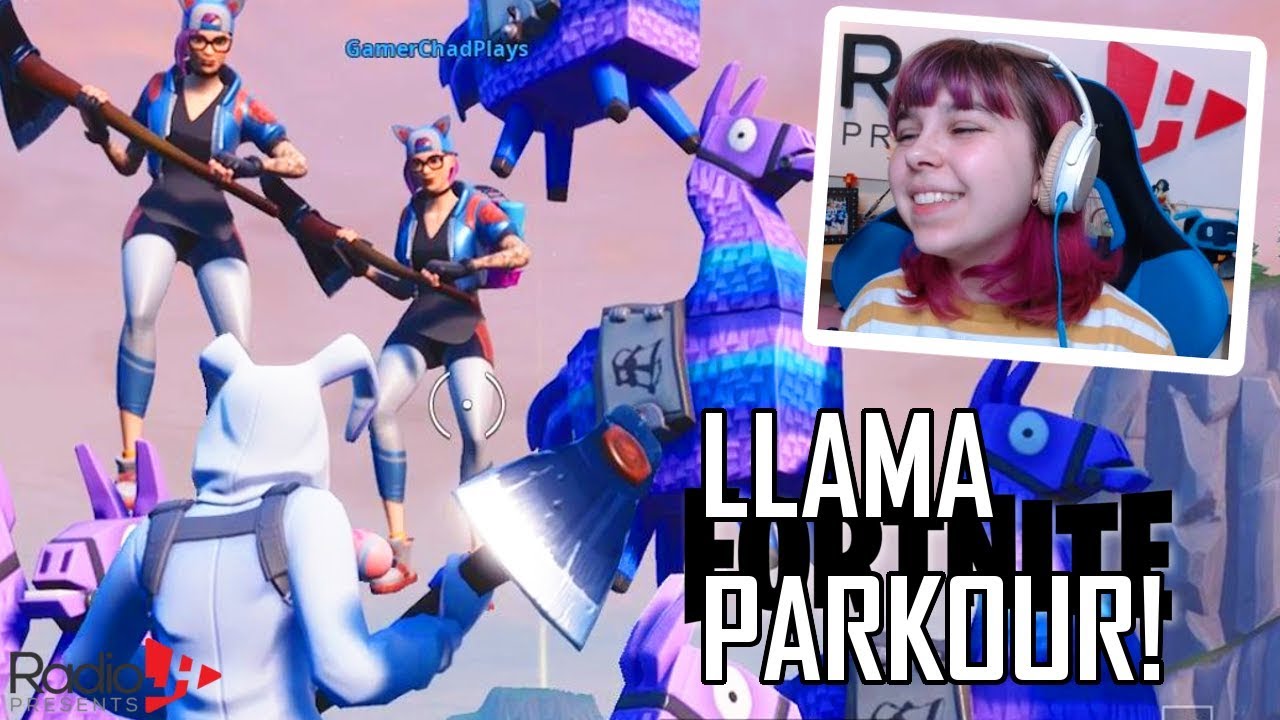 FORTNITE Creative W/ GAMER CHAD & MICROGUARDIAN | LLAMA PARKOUR! - YouTube
