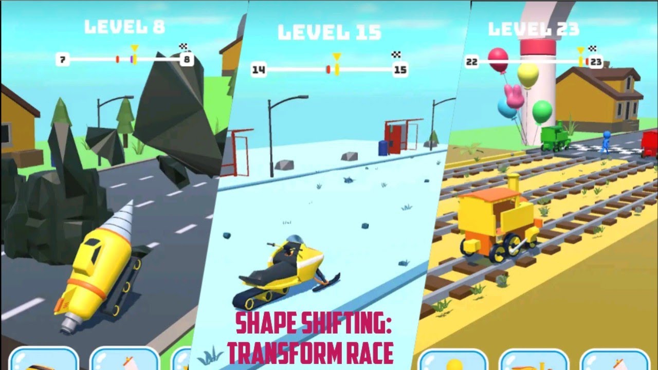Shape Shifting: Transform Race 🎮 - YouTube