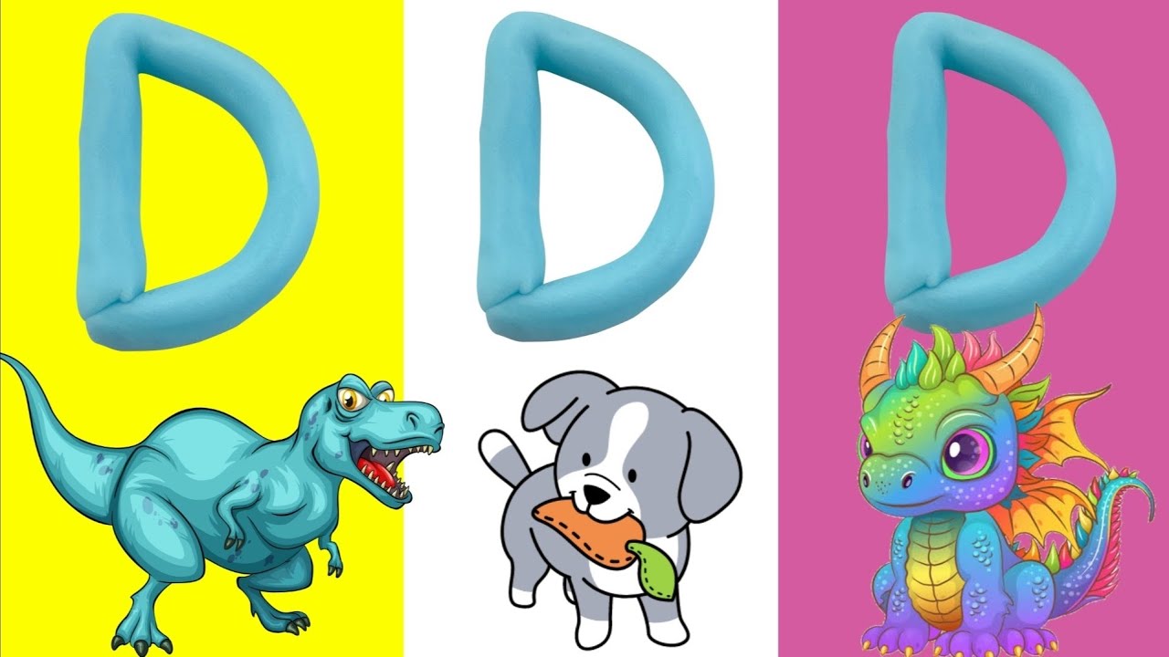 D Se 10 Words| Words Start With D| Alphabet Rhymes| D For Dog| Alphabet ...