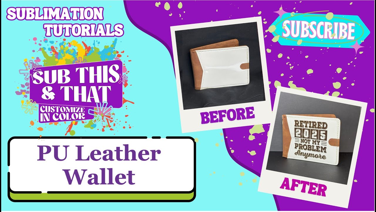 PU Sublimation Leather Wallet - YouTube