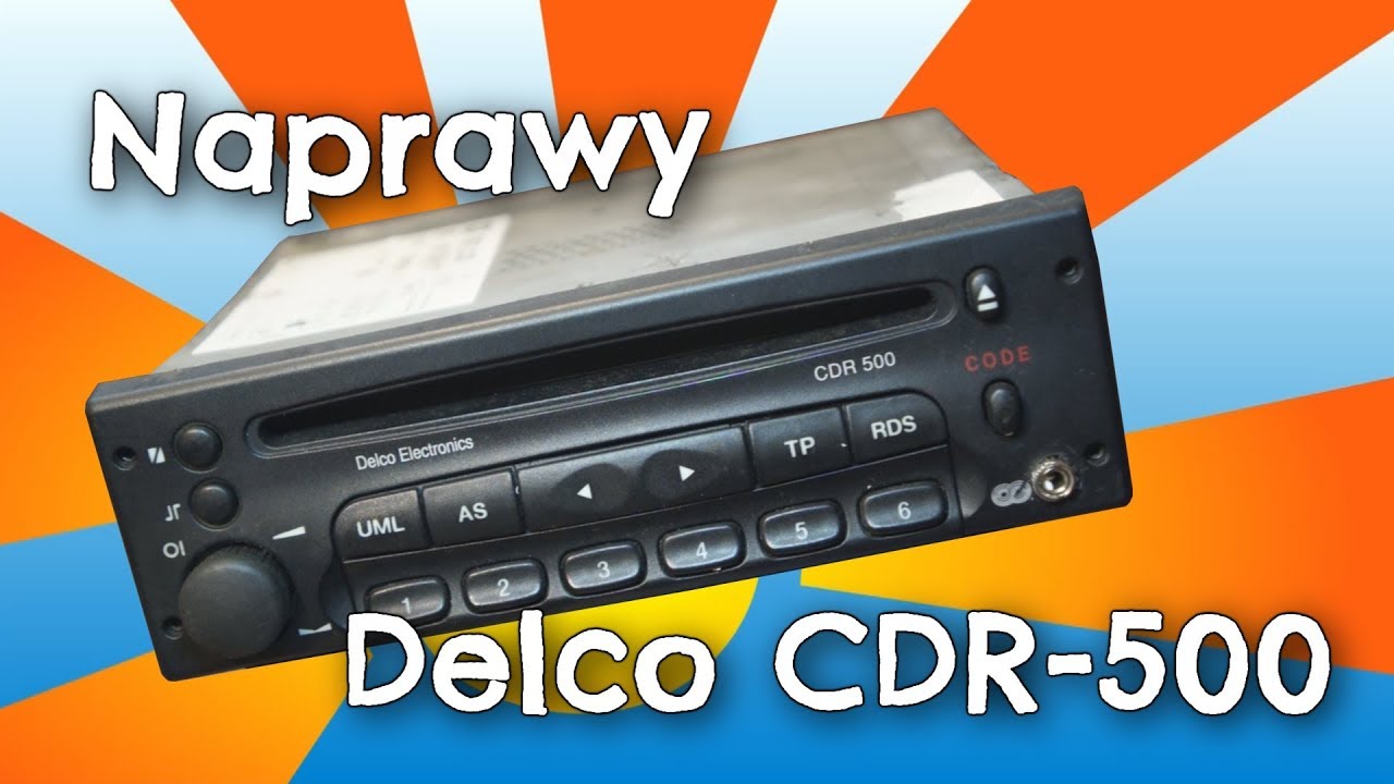 [Naprawy] Radio samochodowe Delco CDR 500 - YouTube