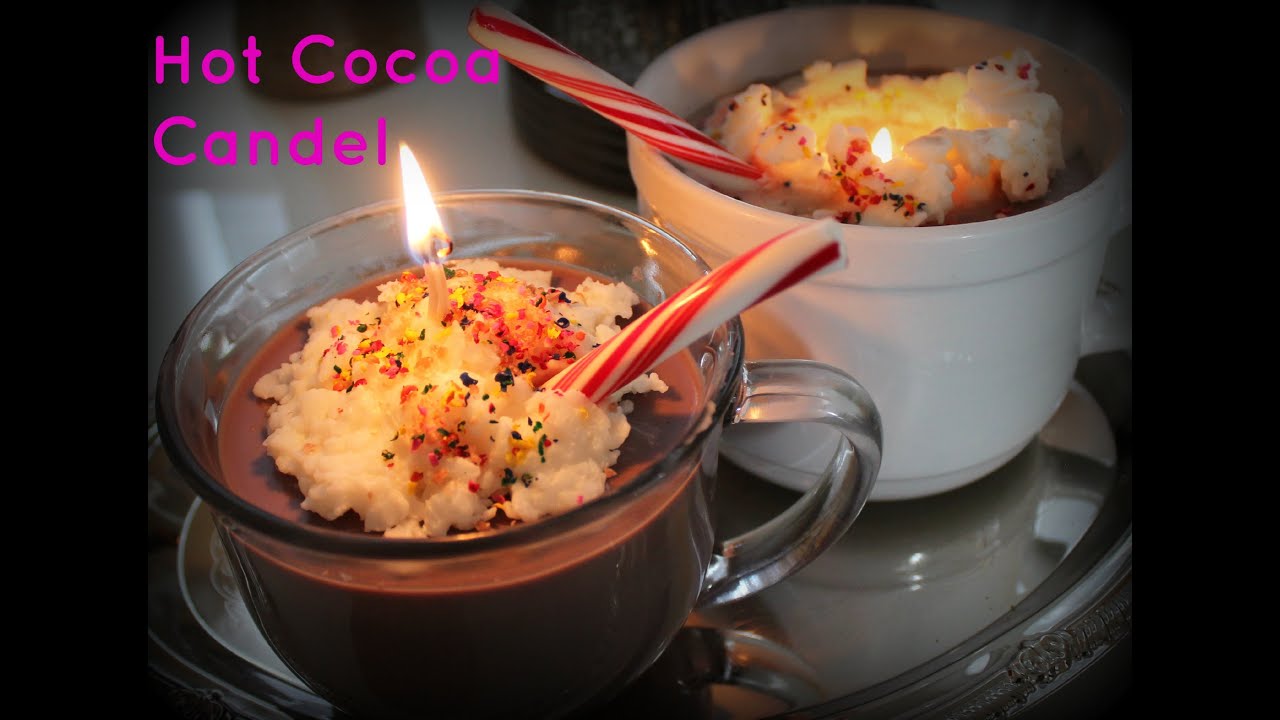 DIY Hot Cocoa candle! - YouTube
