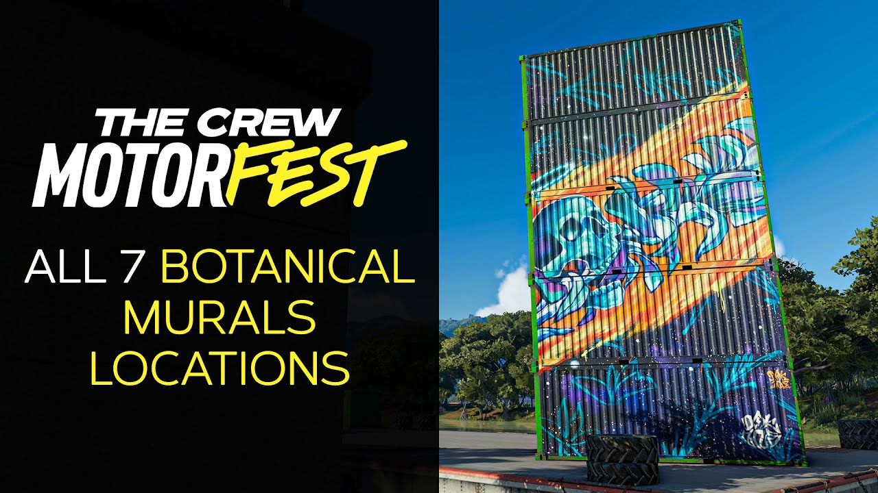 The Crew Motorfest - All 7 Botanical Murals Locations ("Rainbow Flora ...