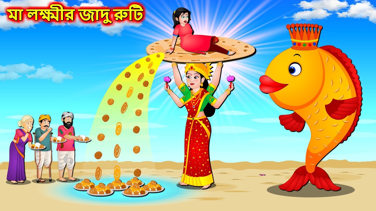 মা লক্ষ্মীর জাদু রুটি - Sonali jadu ruti | Bangla cartoon | Bengali ...