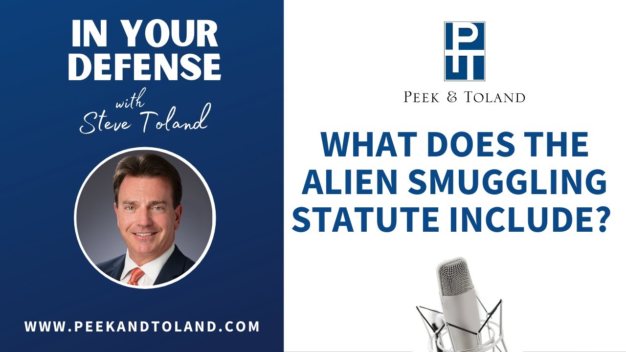 What Does the Alien Smuggling Statute Include? | In Your Defense - YouTube