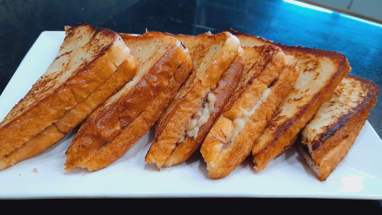 Chocolate banana Sandwich Recipe / Easy and perfect for kids breakfast ...