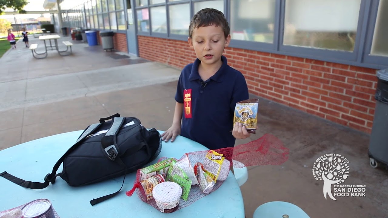 Food 4 Kids Backpack Program | The Jacobs & Cushman San Diego Food Bank ...