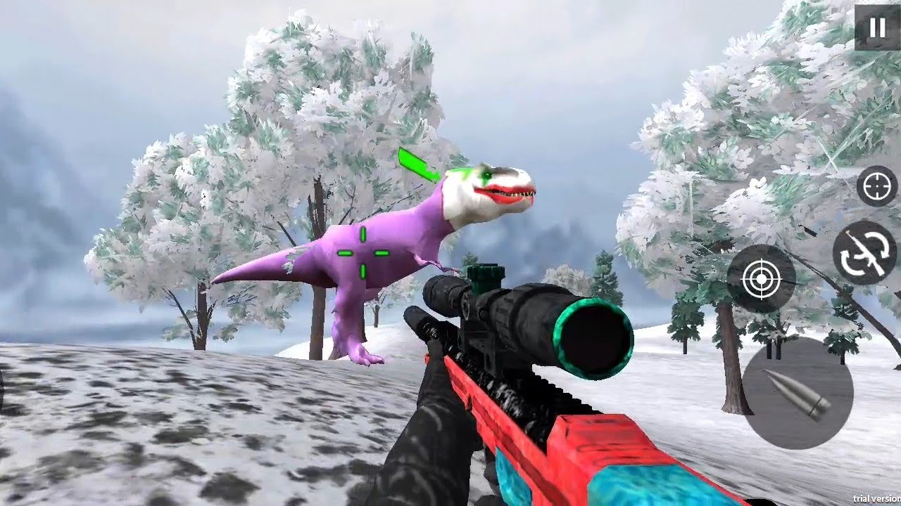 dino hunting games - real dino hunt game play #4 - YouTube