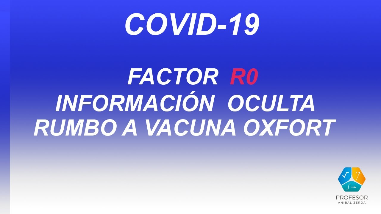 CORONAVIRUS - COVID - 19 - VELOCIDAD PROPAGACIÓN DEL VIRUS. R0 ...