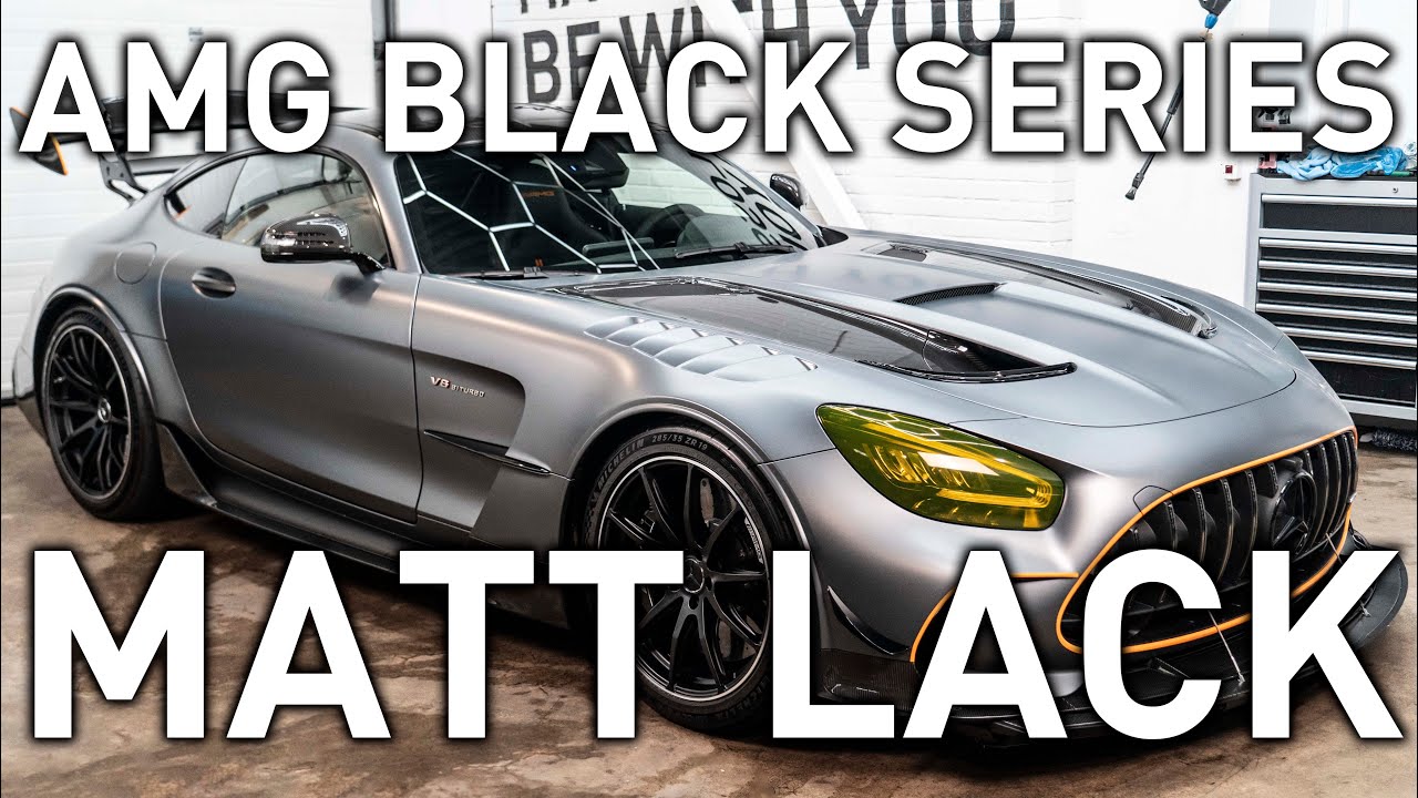 HUR MAN TVÄTTAR MATT LACK | AMG GT BLACK SERIES - YouTube