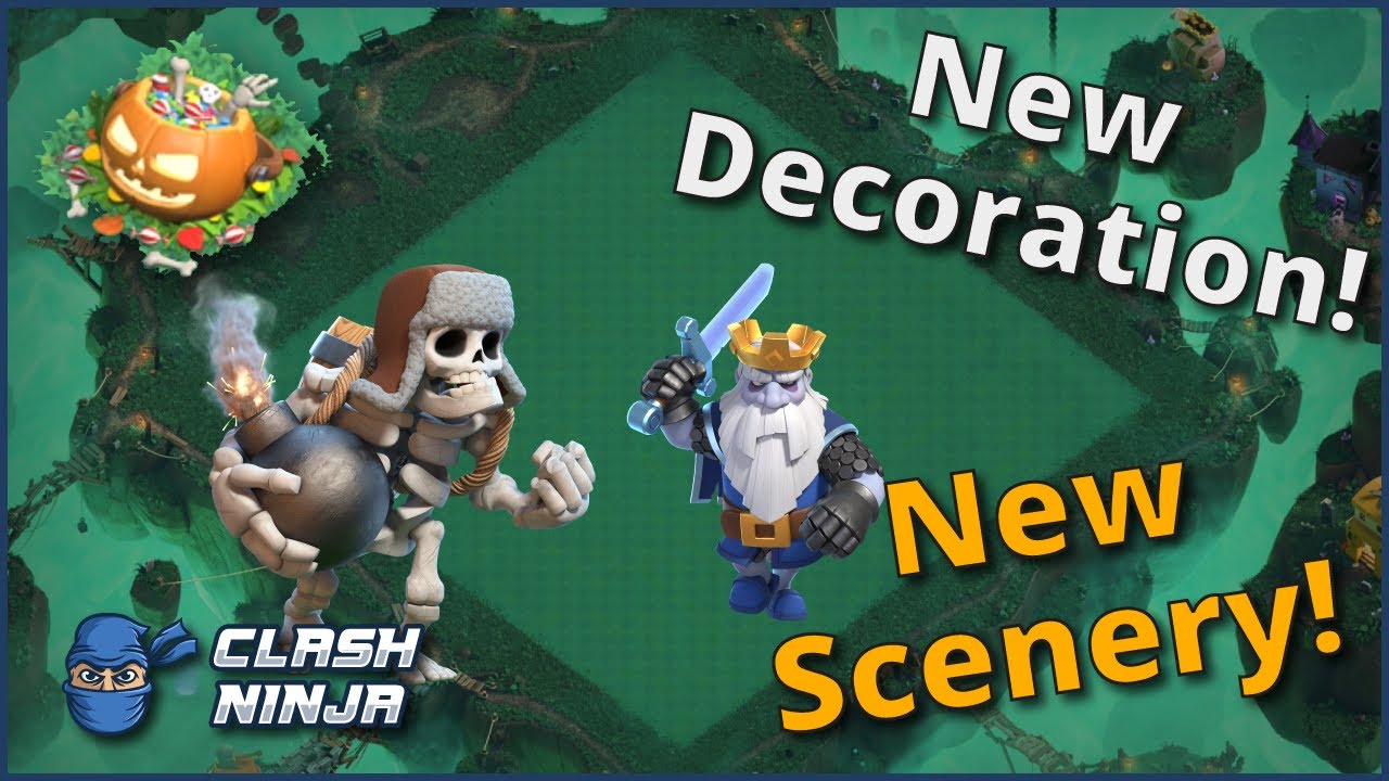 New Spooky Scenery and Clash-O-Ween Obstacle | Clash of Clans - YouTube