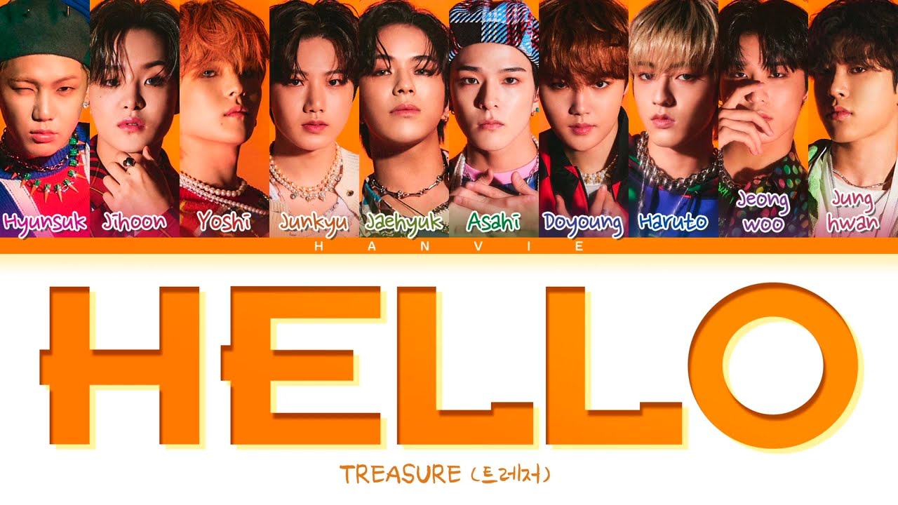 TREASURE (트레저) - 'HELLO' Color Coded Lyrics/가사 (Han/Rom/Eng) - YouTube