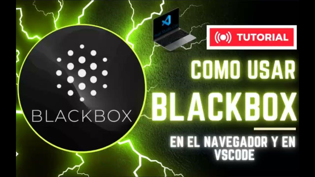 Como usar BlackBox.io en Visual Studio Code - YouTube