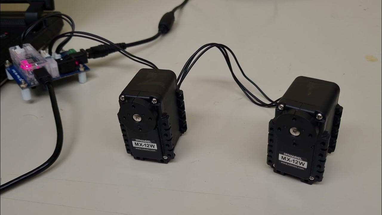 Control of 2 Dynamixel motor using python - YouTube