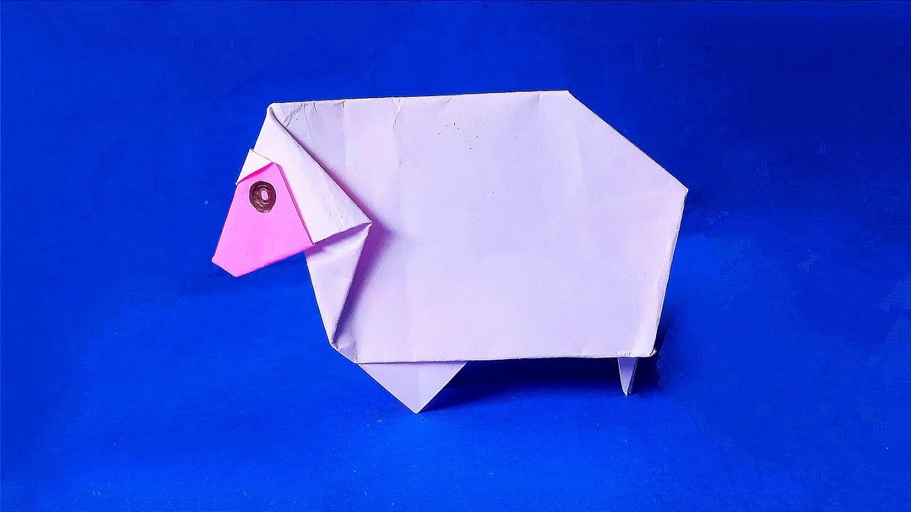 Origami Domba | Easy Paper Sheep | Origami Hewan - YouTube