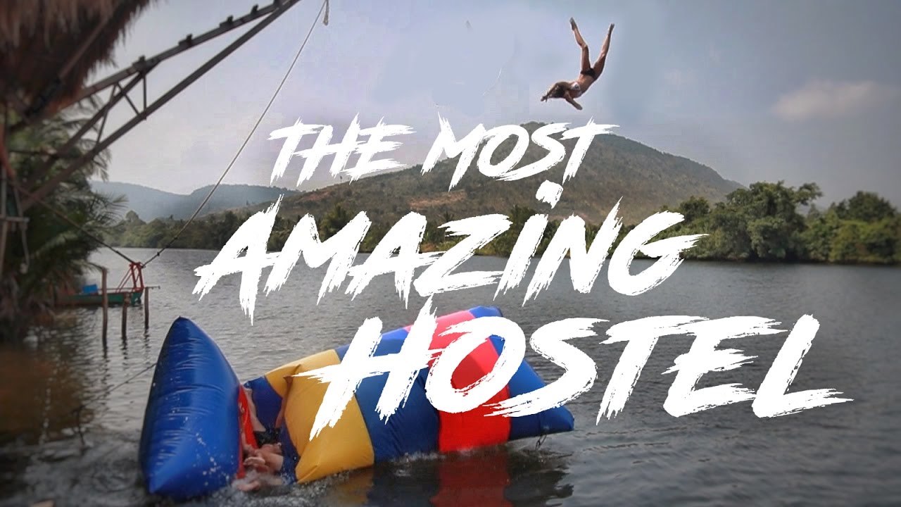 The most AMAZING hostel in the WORLD with waterpark | vlog 11 - YouTube