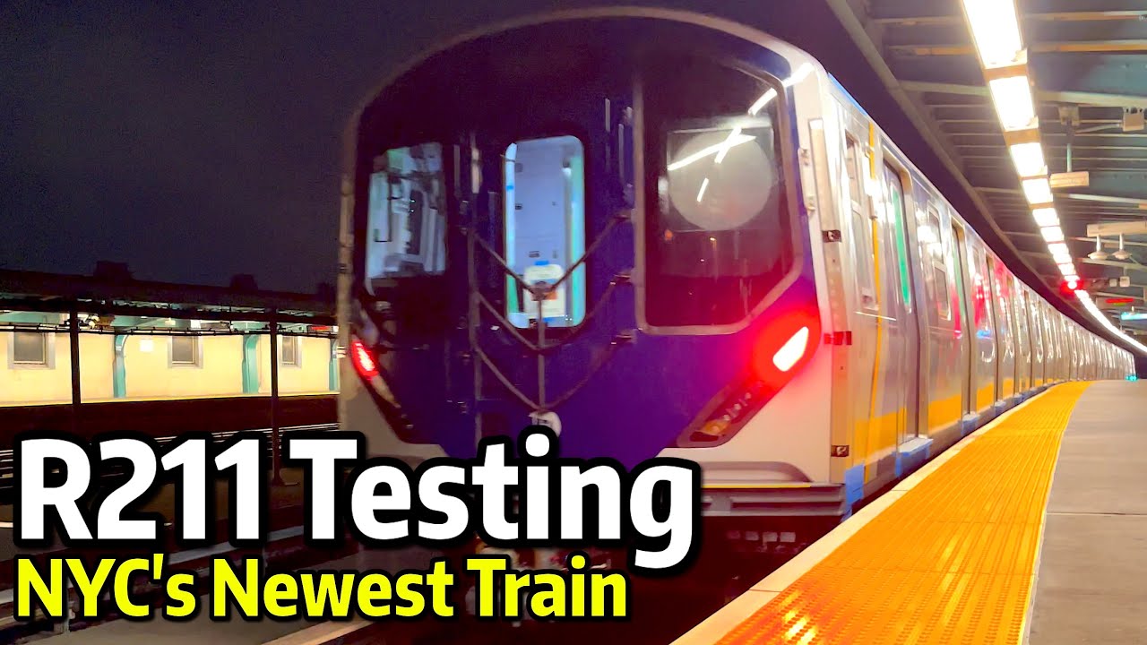 ⁴ᴷ⁶⁰ New R211 Subway Cars Undergoing Clearance Testing on the F and A ...